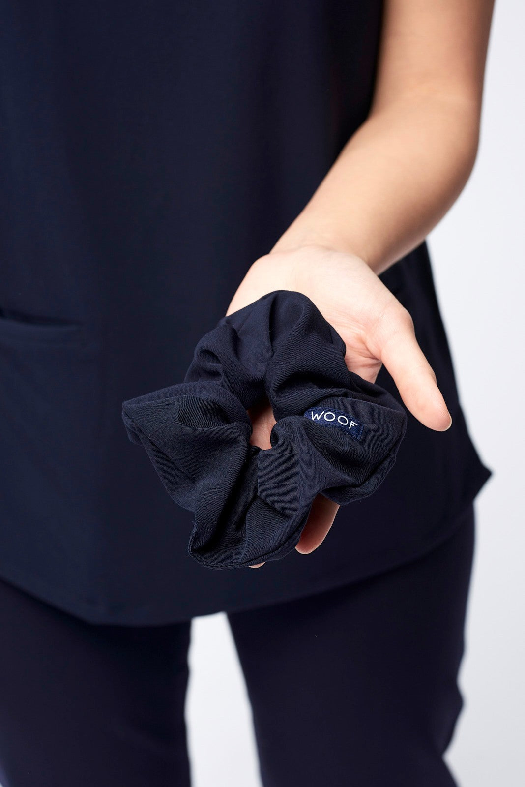Navy Scrunchie Hair Tie | Dr. Woof Apparel AU – Dr Woof Apparel B2B